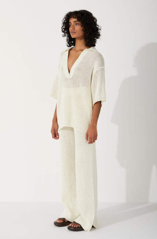 Milk Cotton Crochet Shirt – Florence and Threads